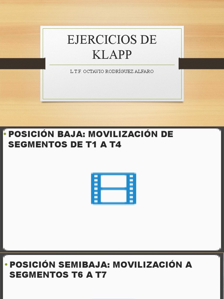 Ejercicios de Klapp | PDF
