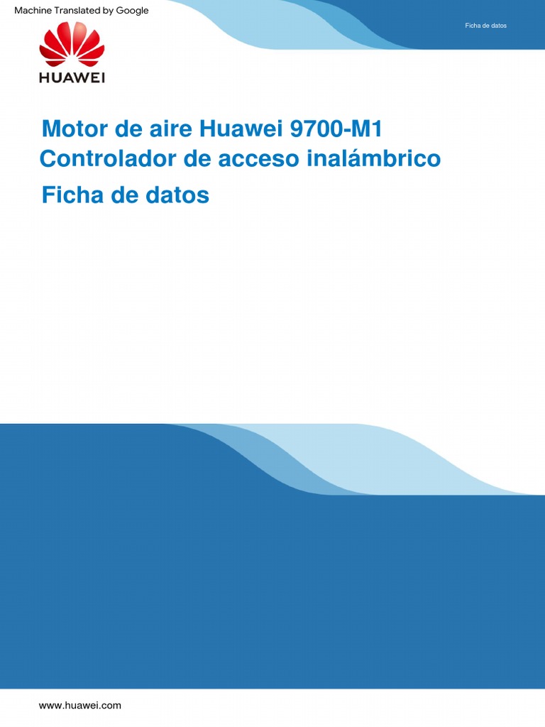Huawei AirEngine 9700-M1 Wireless Access Controller Datasheet - ESP | PDF | Punto de acceso ...
