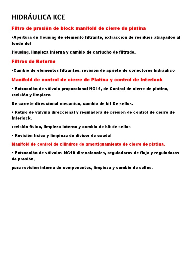 Hidráulica Kce | PDF