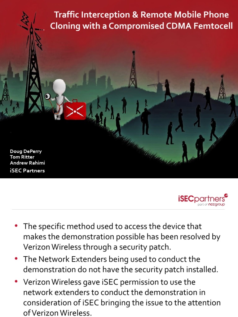 DEFCON-21-DePerry-Ritter-Femtocell-Updated | PDF | Port (Computer Networking) | Proxy Server