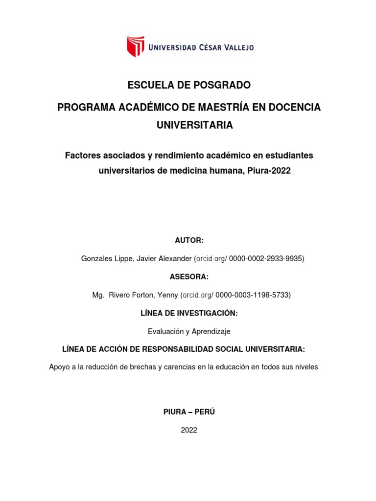 Factores que Afectan el Rendimiento Académico | PDF | Enseñando ...