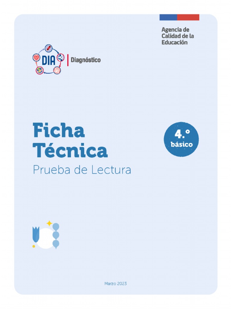 Ficha Tecnica Lectura Diagnostico 2023 4 Basico | PDF | Evaluación | Narración