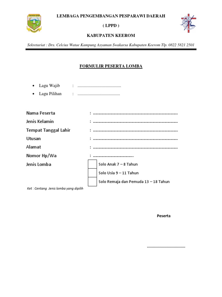 Formulis Lomba Solo Fix | PDF