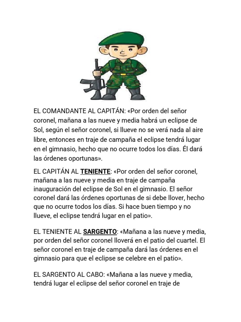 El Comandante Al Capitán | PDF