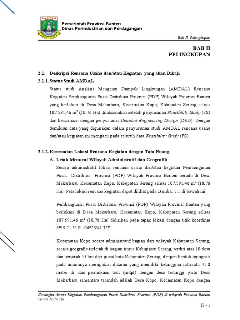 06 Bab 2 Pelingkupan PDP | PDF