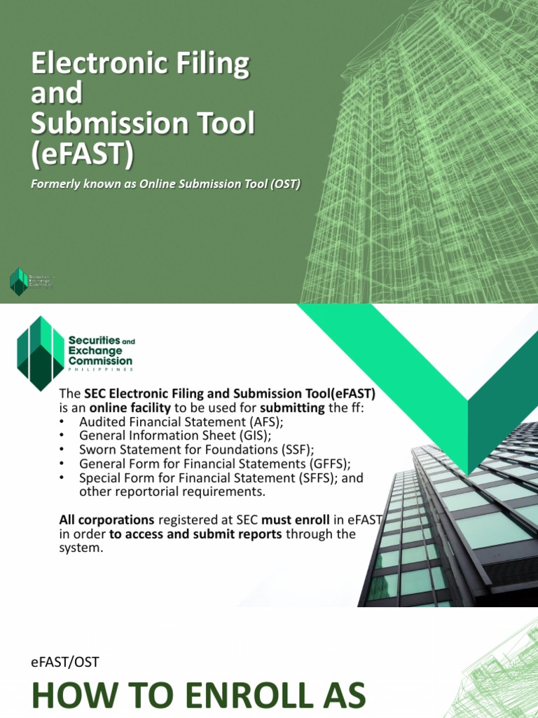 2022 - Efast - Enrolling As Company To Uploading of Gis | PDF ...