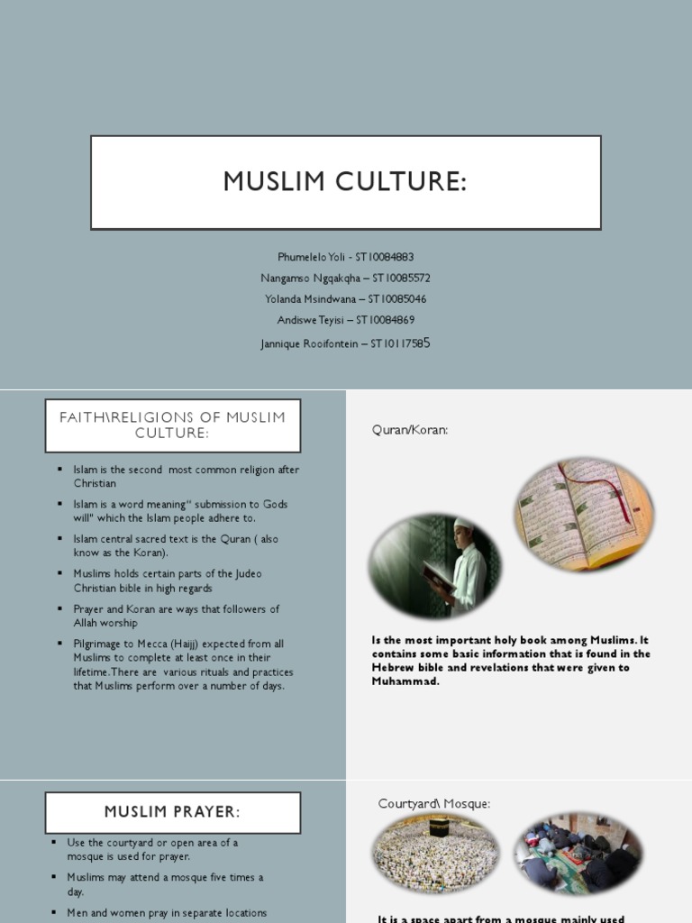 Muslim Culture | PDF | Mosque | Quran