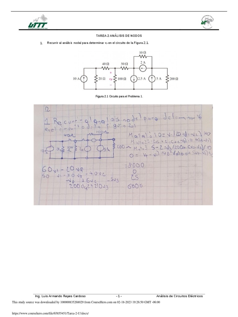 Tarea 2 U1 | PDF | Física Aplicada e Interdisciplinaria | Ciencias fisicas