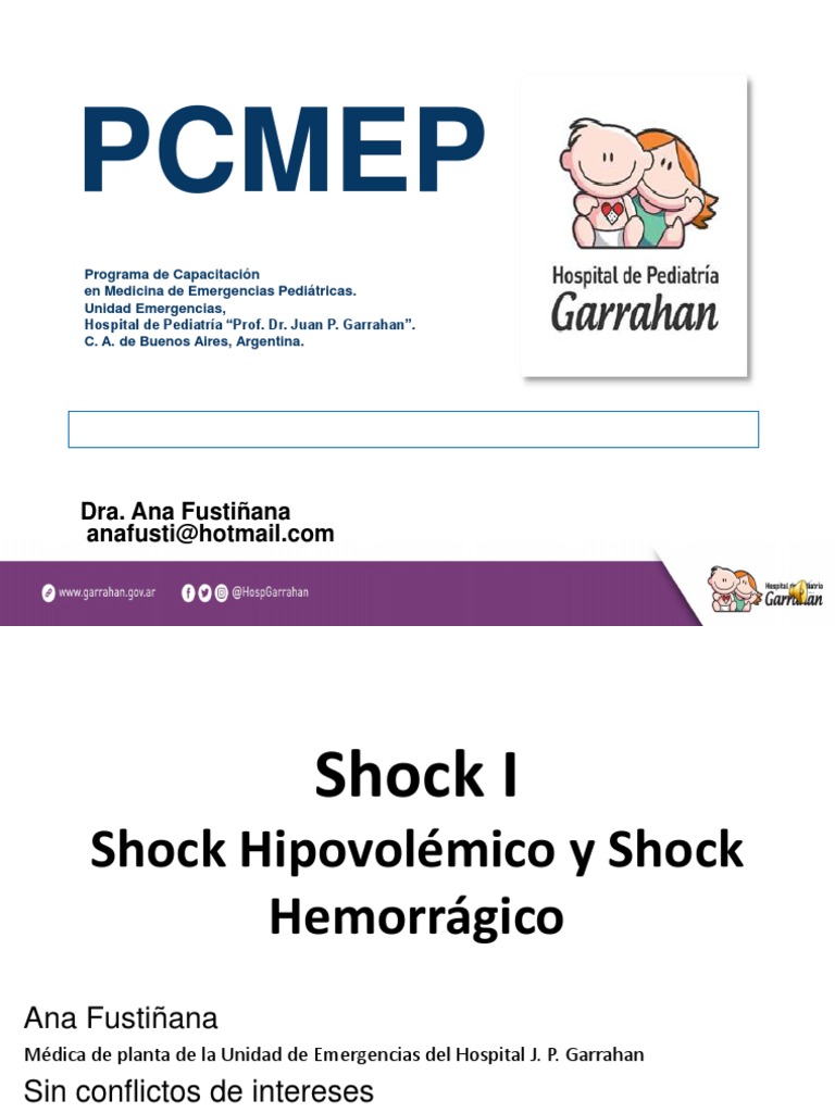 Clase Shock Hipo Hemorragico - Dra Ana Fustiñana PDF | PDF | Enfermedades y trastornos | Causas ...