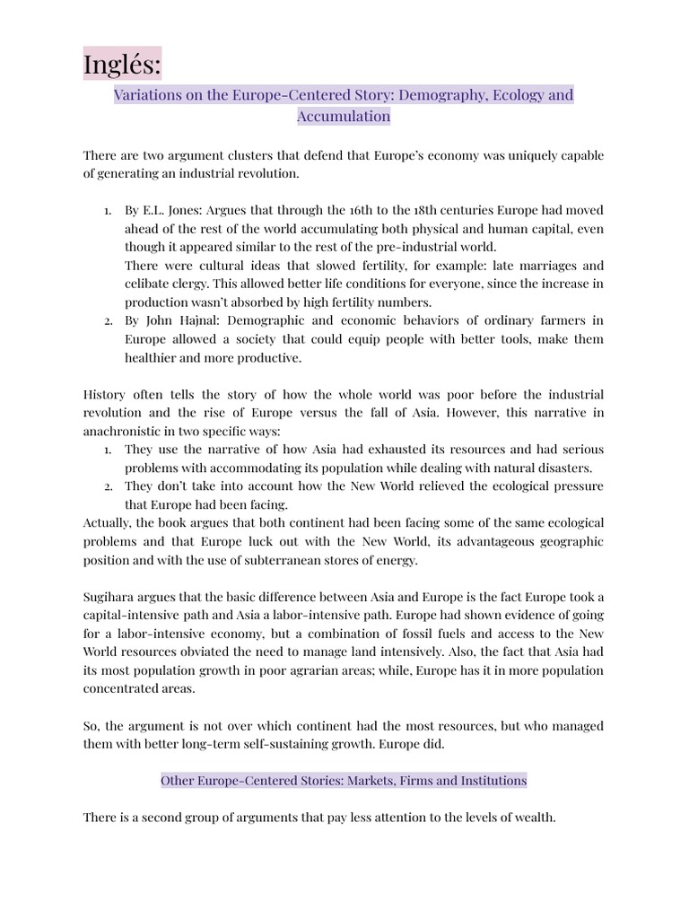 The Great Divergence - Pomeranz | PDF | Economic Growth | Economies