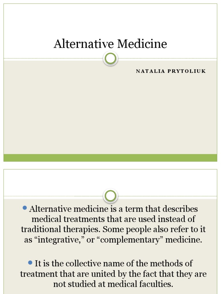 Alternative Medicine | PDF | Alternative Medicine | Medicine