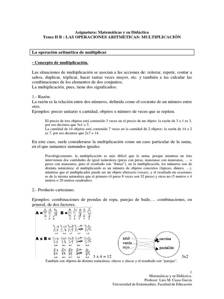 Tema 3B Multiplicacion | PDF | Multiplicación | Números