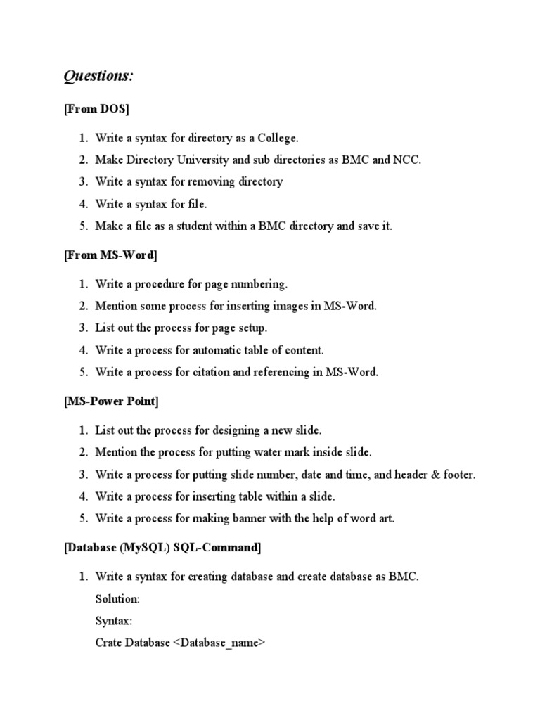 Directory and Database Syntax Guide | PDF