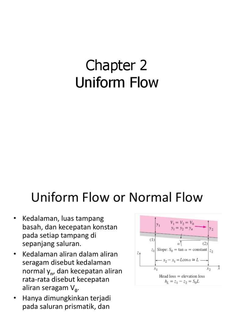 Chapter 2 Uniform Flow | PDF
