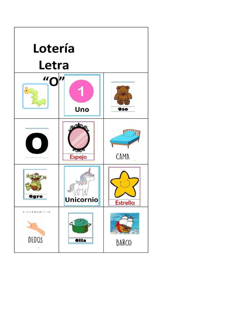 Loteria Editable | PDF