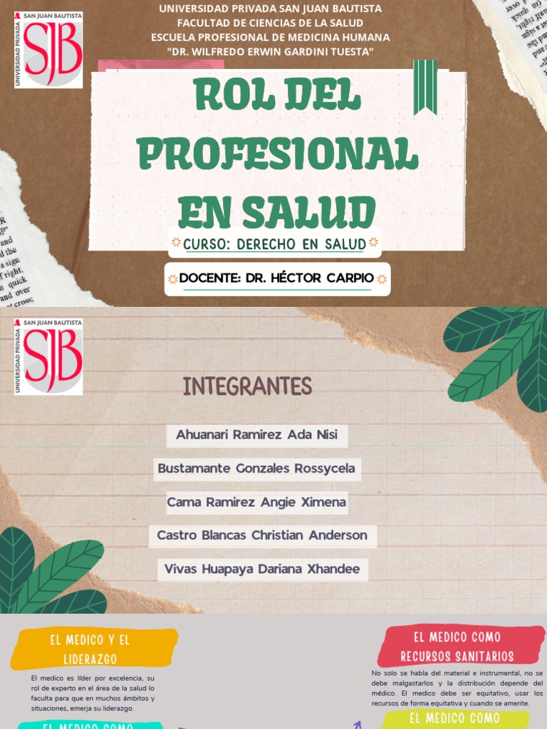 Rol del Médico en la Salud | PDF | Médico | Medicina