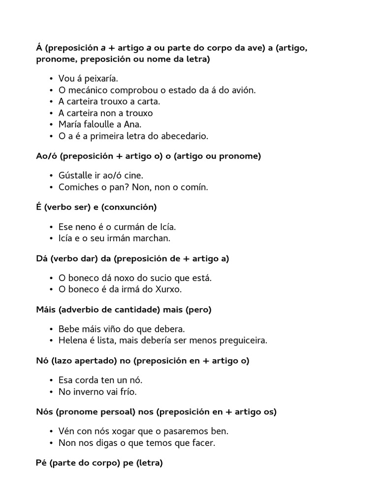 Acento Diacrítico | PDF