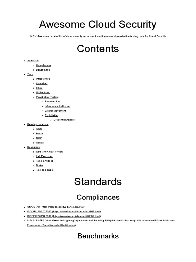 Awesome Cloud Security | PDF | Microsoft Azure | Cloud Computing