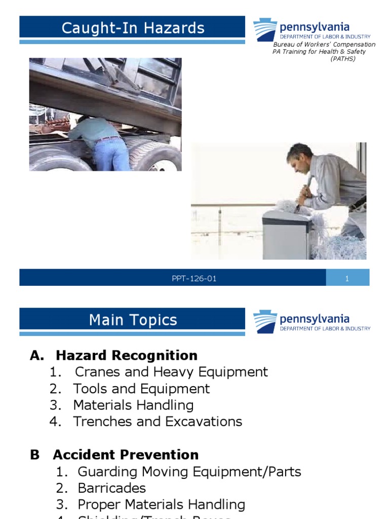 Caught In-Between Hazards | Download Free PDF | Hazards | Occupational ...
