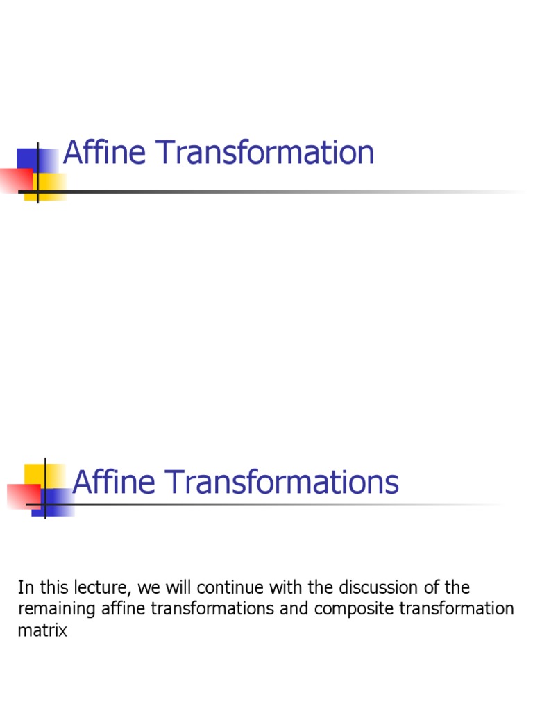 Dokumen Tips Affine Transformation Pdf Cartesian Coordinate System Matrix Mathematics