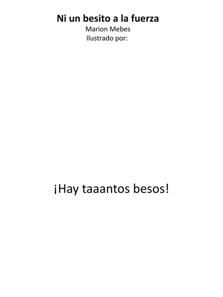 Activ 1 - Ni Un Besito A La Fuerza | PDF