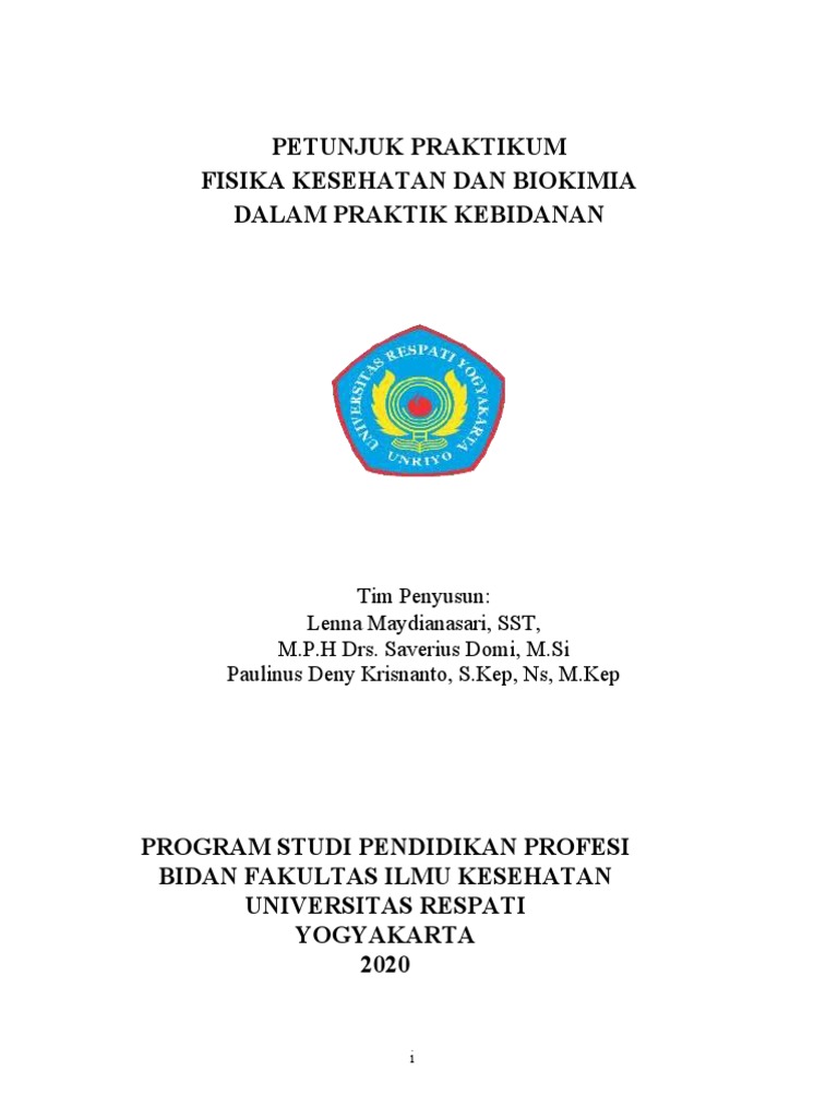 Buku Petunjuk Praktikum Fisika Kesehatan Dan Biokimia Profesi Bidan - 2020 | PDF