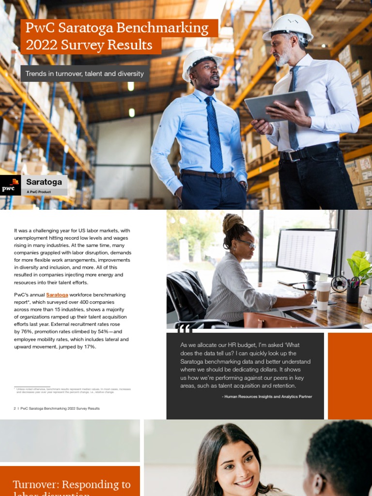 PWC Products Saratoga Ebook Ebook Workforce Benchmarking Survey Results | PDF | Turnover ...