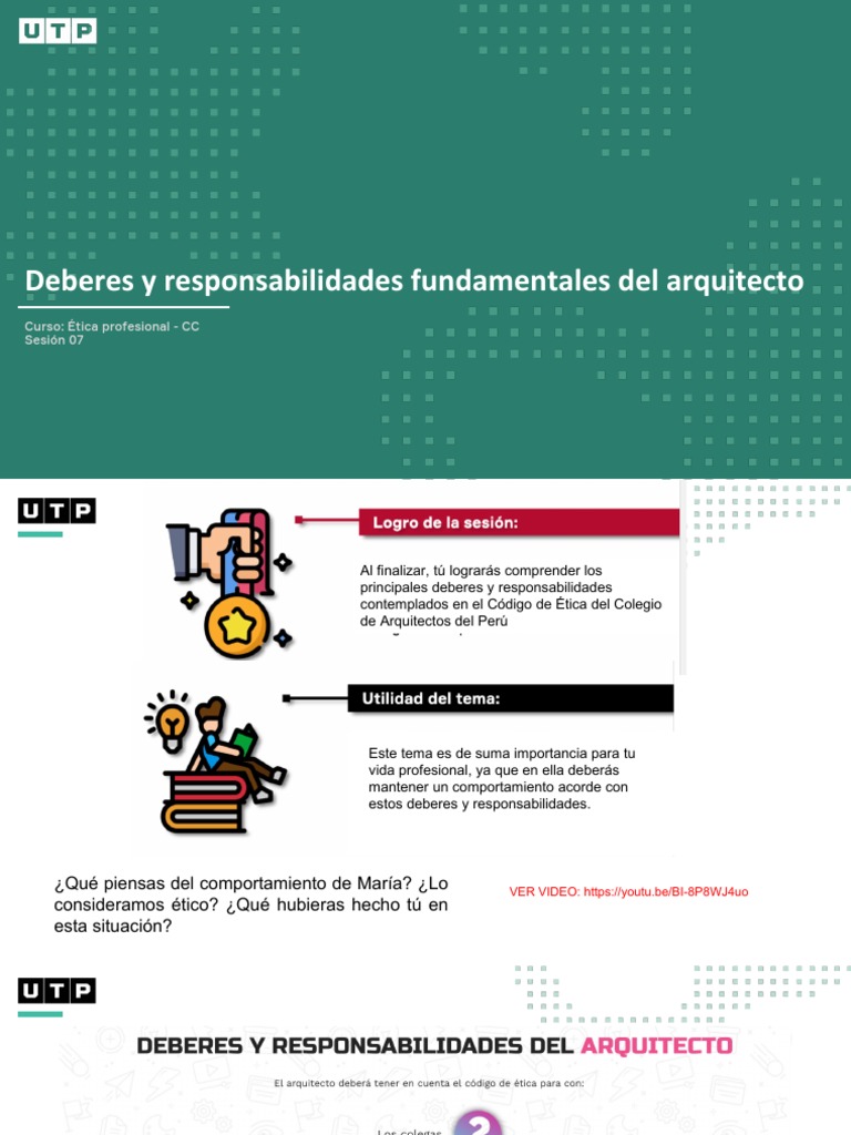 Semana 07 - Deberes y Responsabilidades | PDF | Arquitecto | Estado ...