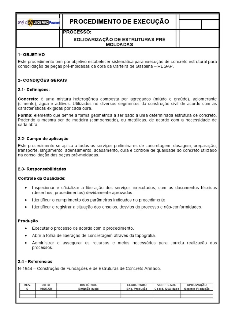 UNION RHAC Solidarização de Estruturas Pré-Moldadas | PDF | Concreto ...