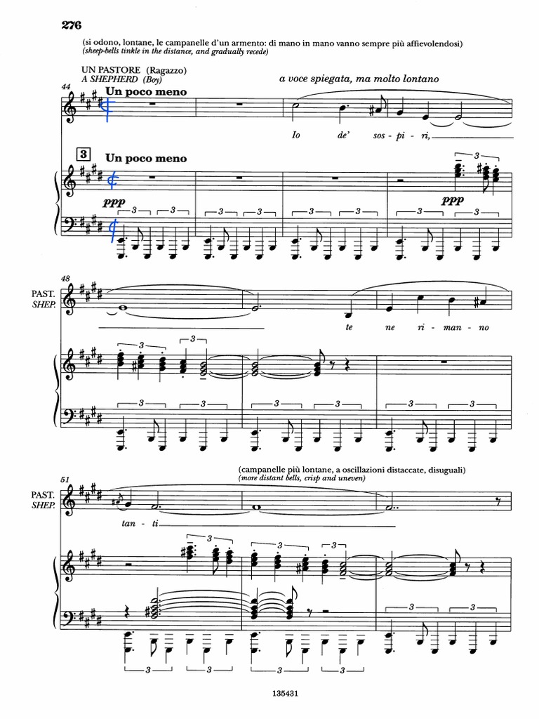 Io de Sospiri Pastor Tosca | PDF