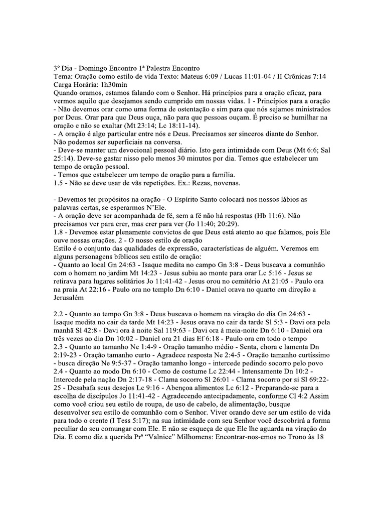 Oração Como Estilo de Vida | PDF Oração Como Estilo de Vida | PDF