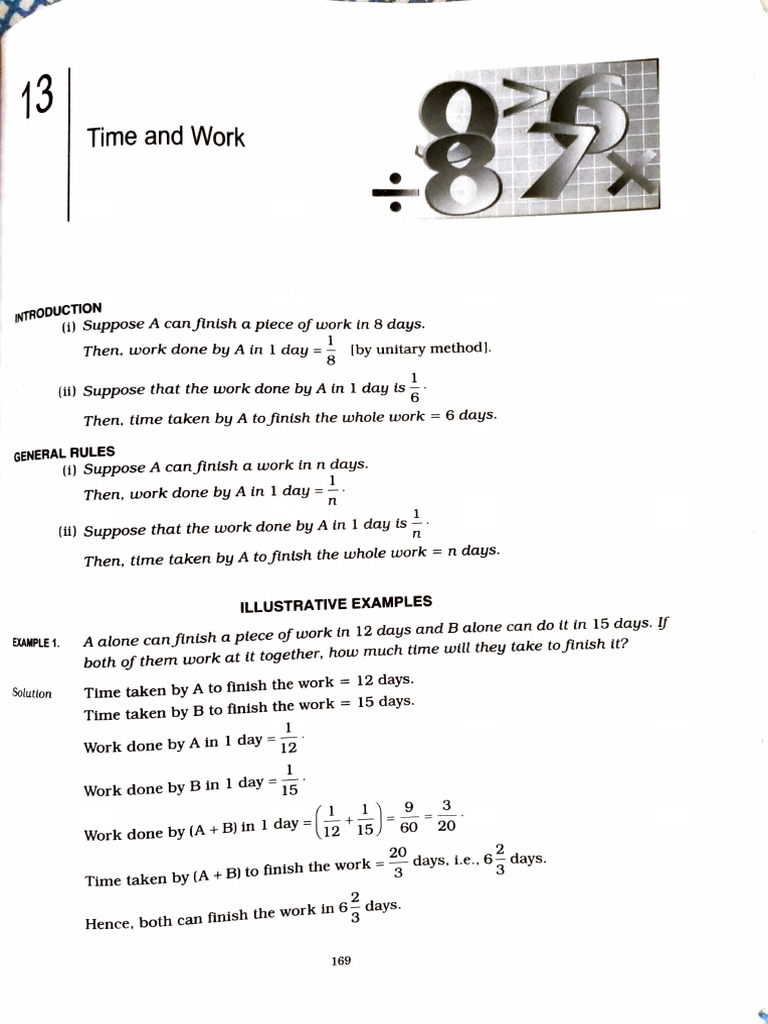 Chapter 13 Time and Work | PDF | Environmental Engineering | Water Conservation