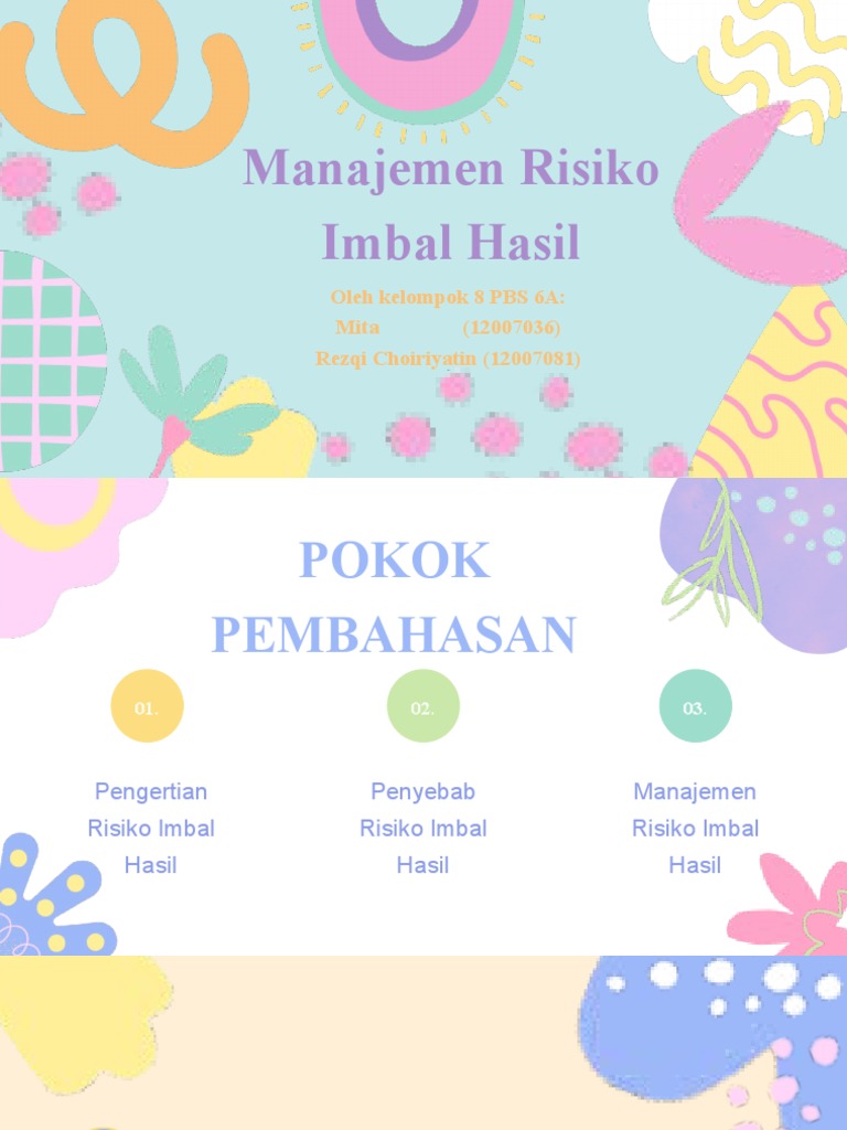 Kel 8-Risiko Imbal Hasil-Pbs 6a | PDF | Pengelolaan Keuangan & Uang
