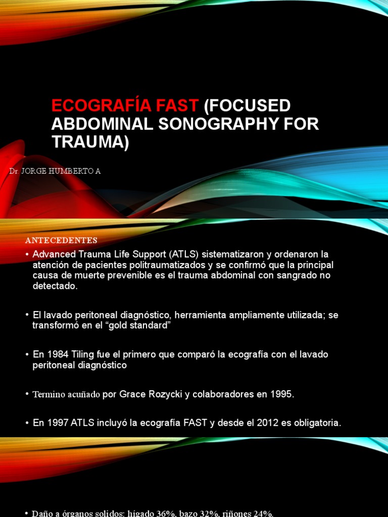 Ecografía FAST (Focused Abdominal Sonography For | PDF | Ultrasonido ...