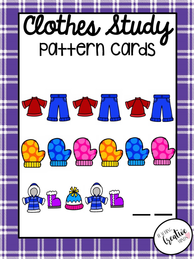 6 - Clothes Study Pattern Cards | PDF | Career & Growth