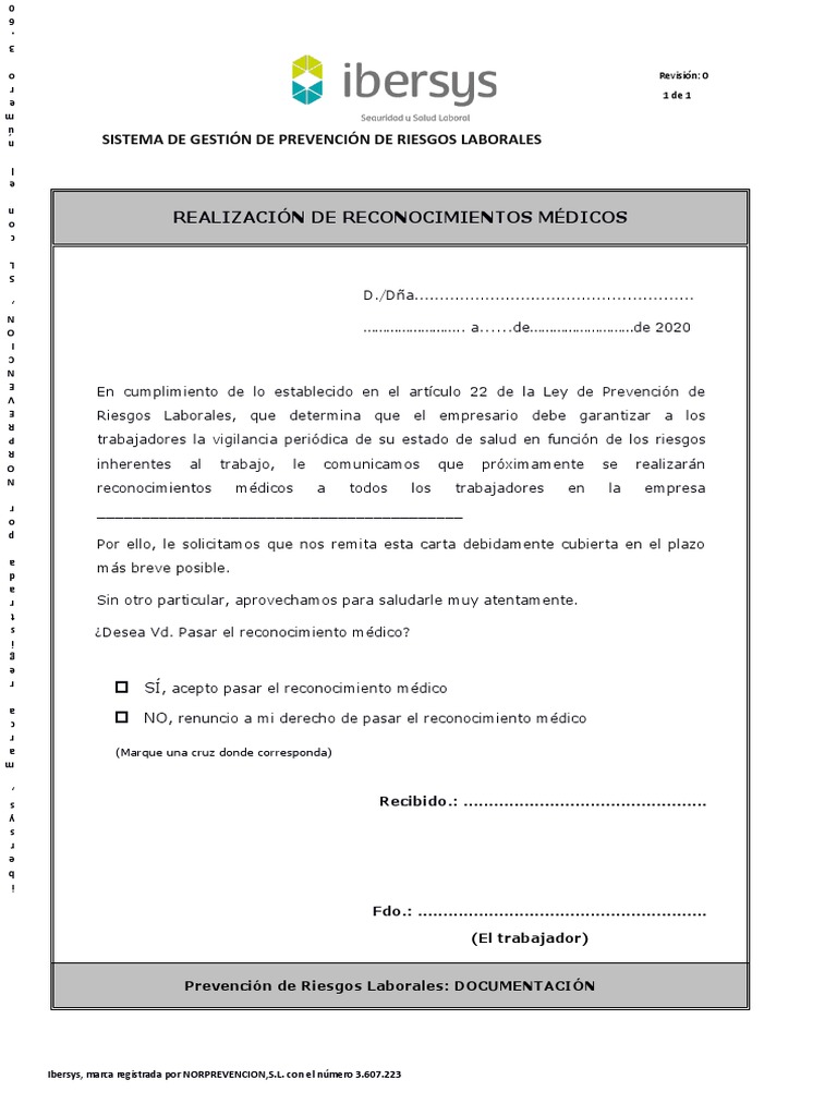 Carta Renuncia Reco - Ibersys | PDF
