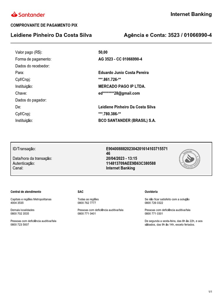 Comprovante de Pagamento | PDF
