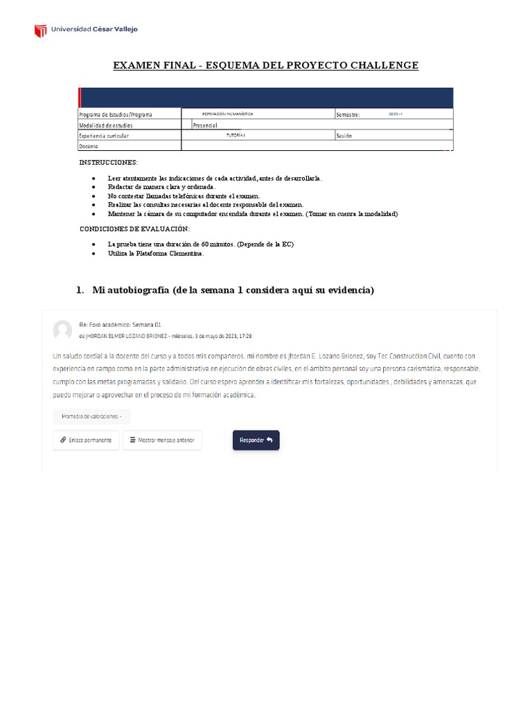 Evaluación Final Proyecto Challenge - Ef - Sesión 16 | PDF | Análisis FODA