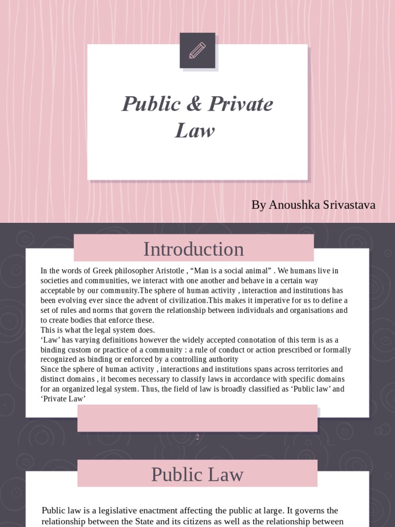 Understanding Public and Private Law | PDF | Tort | Administrative Law