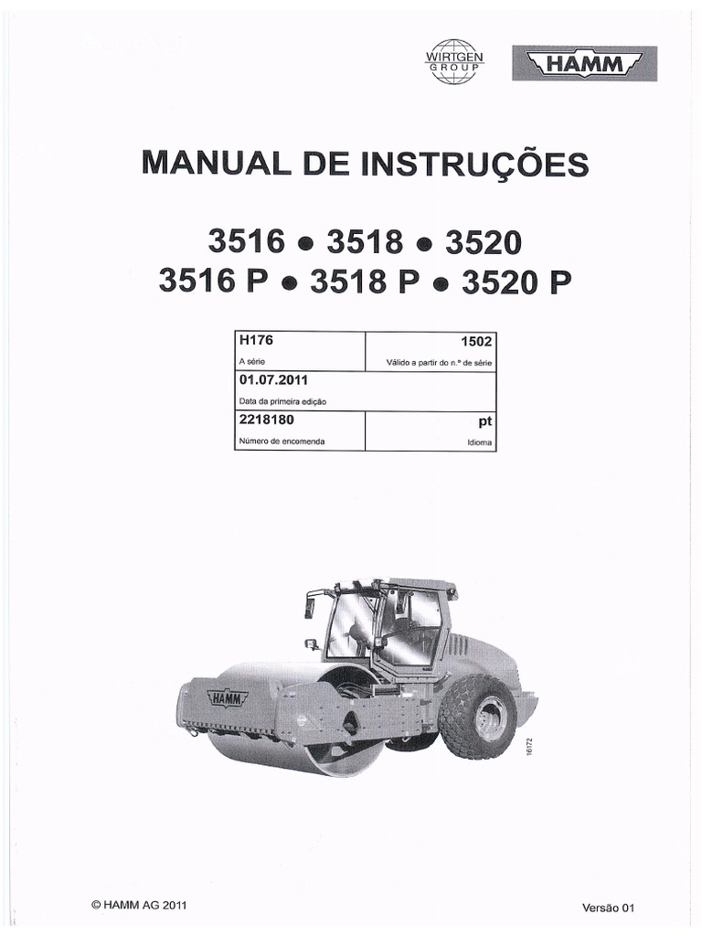 Manual de Intruções - Hamm - 3520 | PDF