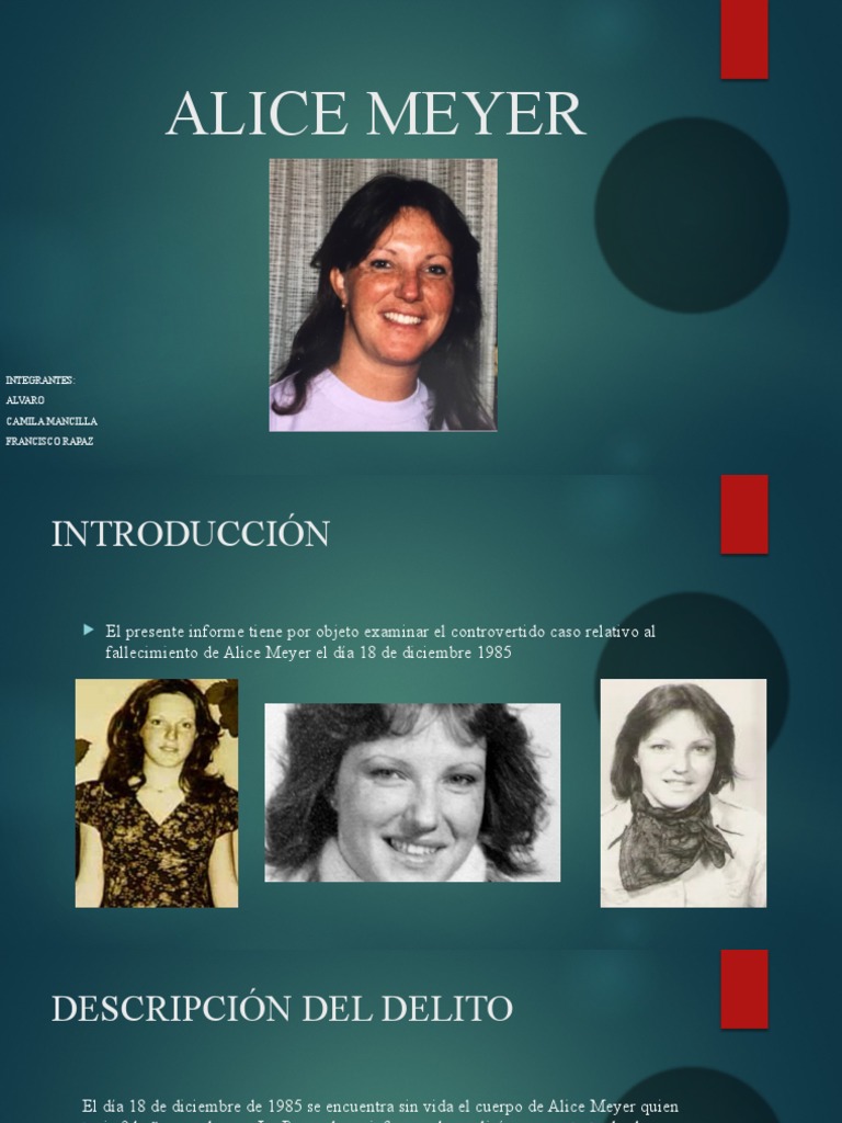 Crimen de Alice Meyer: Análisis del Caso | PDF