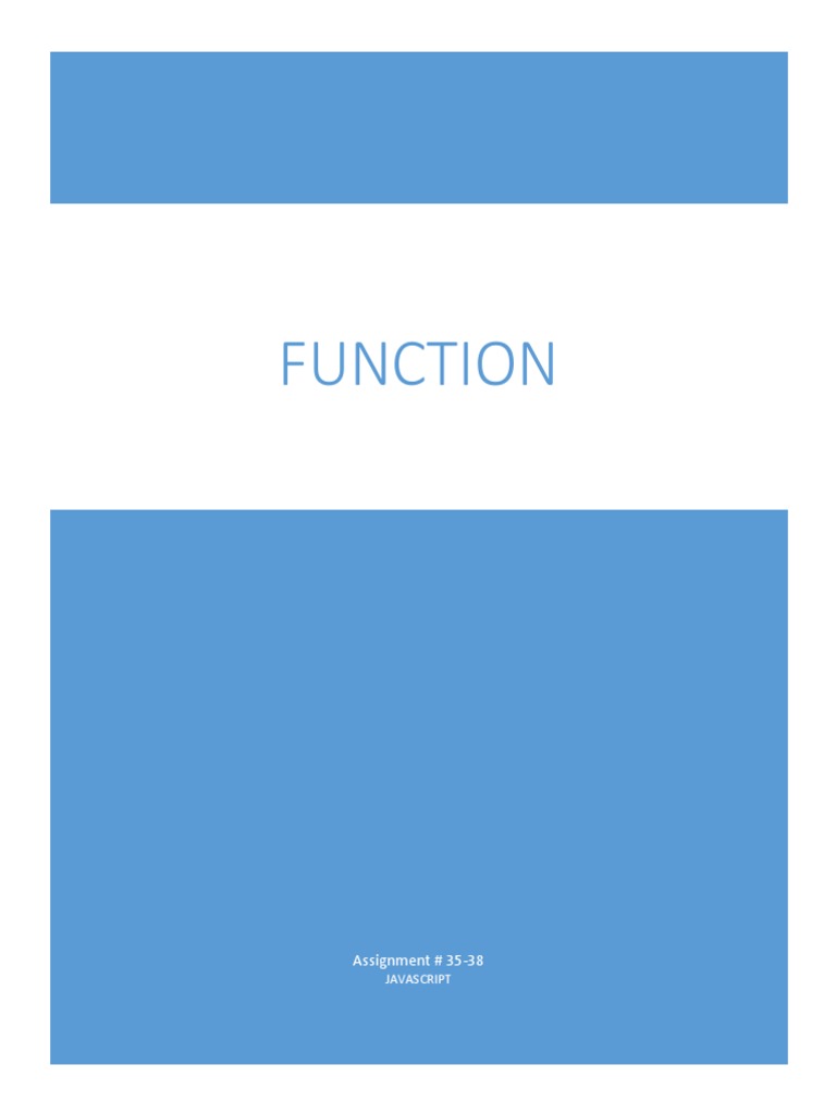 Function Ass | PDF | Parameter (Computer Programming) | Java Script Function Ass | PDF | Parameter (Computer Programming) | Java Script