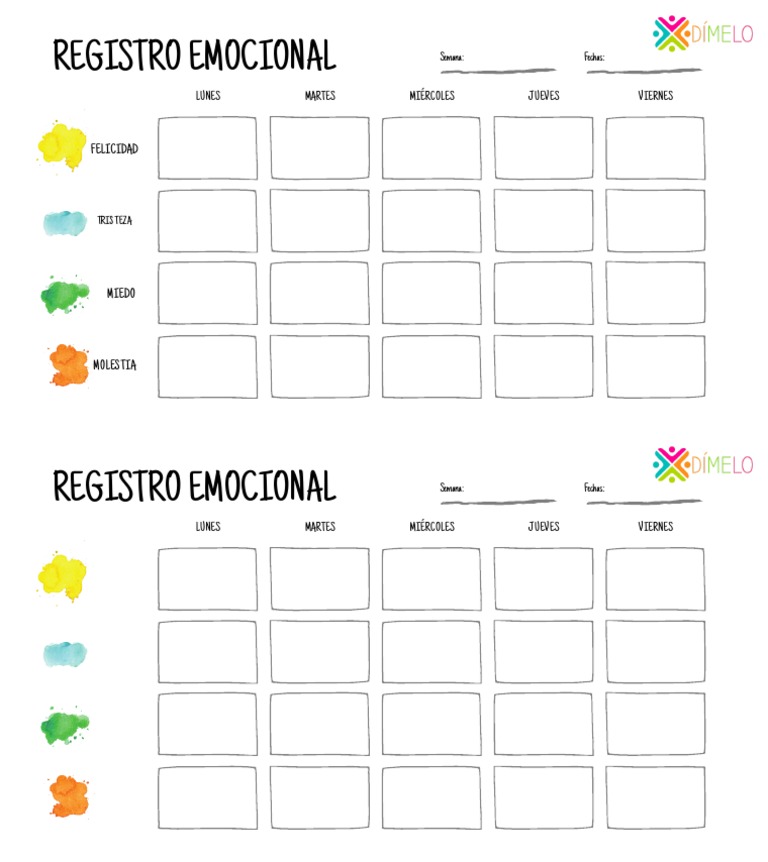 Registro Emocional Mood Tracker | PDF