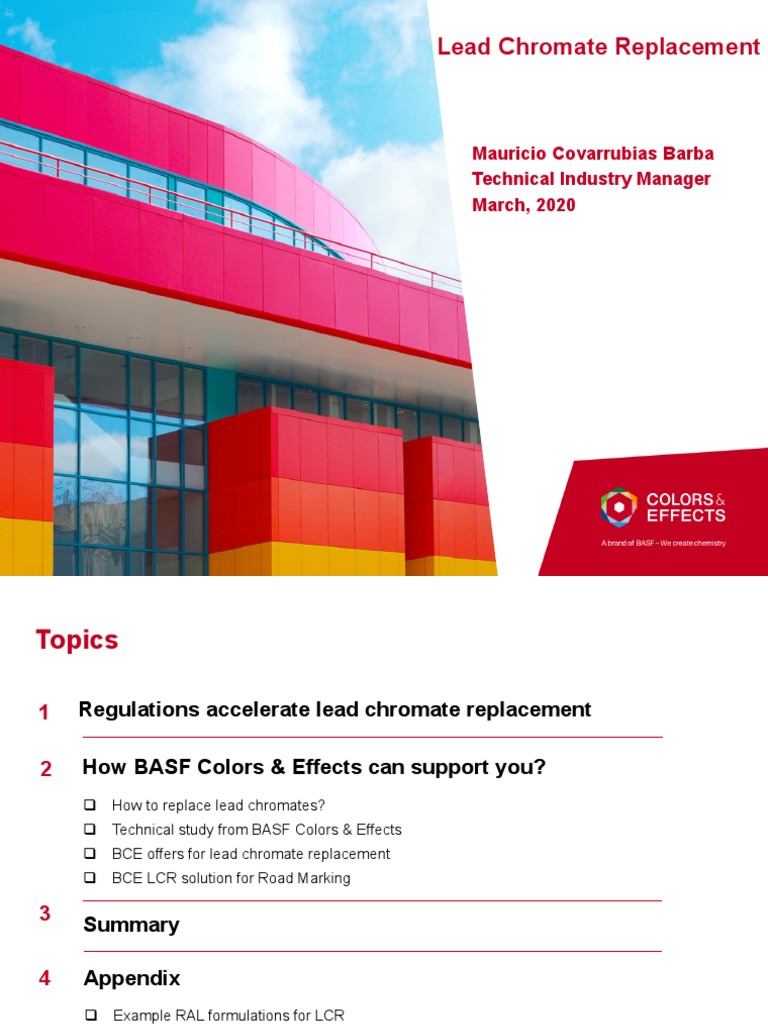 A2-BASF Lead Chromate Replacement | PDF | Paint | Titanium Dioxide