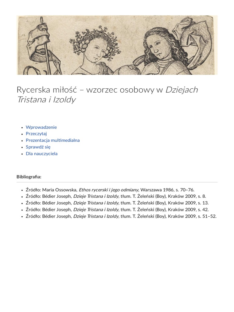 Rycerska Milosc - Wzorzec Osobow | PDF