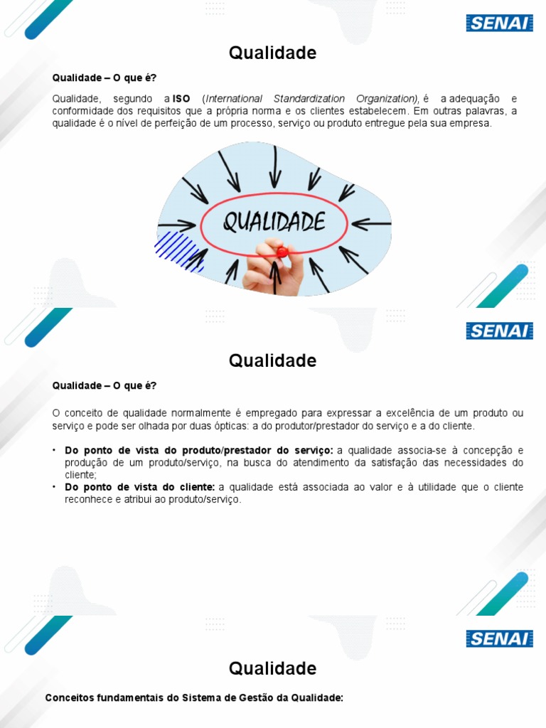 Qualidade - Conceitos | PDF | Qualidade (negócios) | ISO 9000