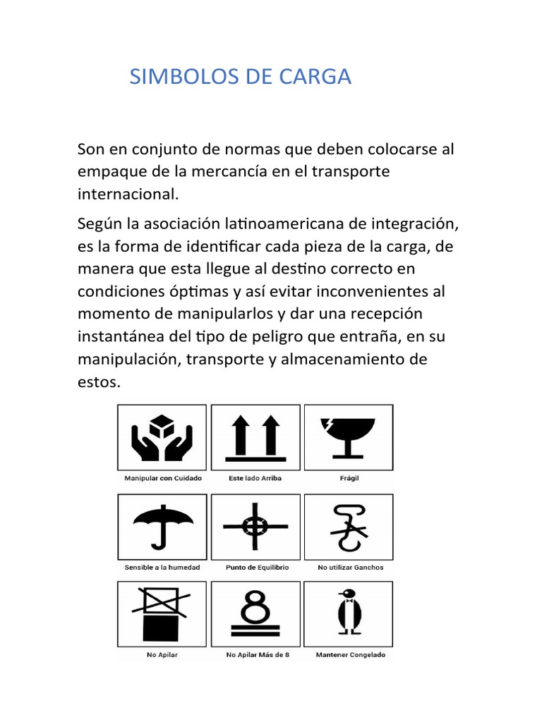 Símbolos de Carga | PDF