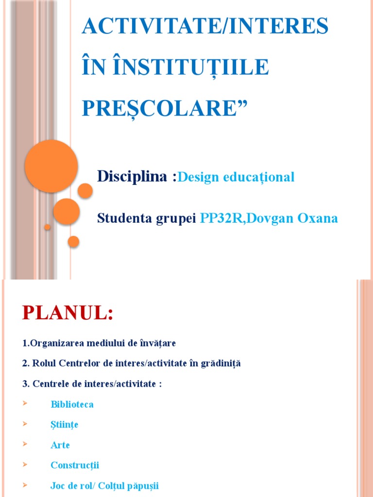 Centre de Interes | PDF
