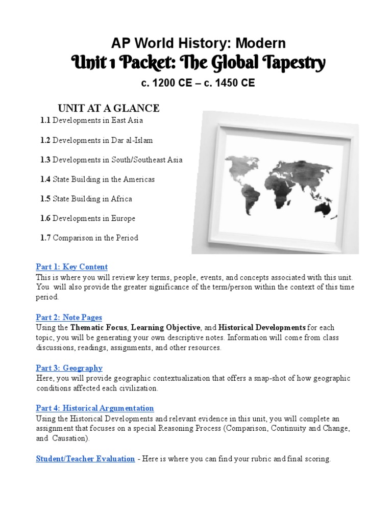 AP World History_Unit 1 Packet | PDF | Confucianism | Al Andalus