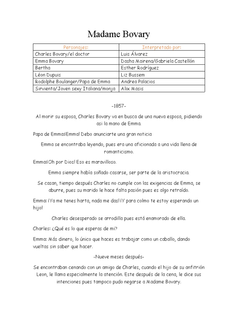 Madame Bovary | PDF | Madame Bovary